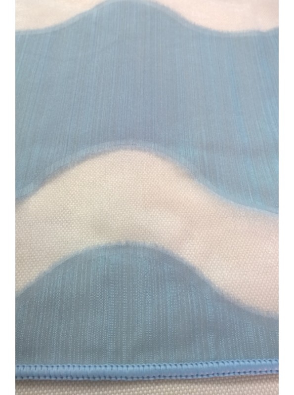 TKANINA ZA ZAVESE,MODRO-BELA